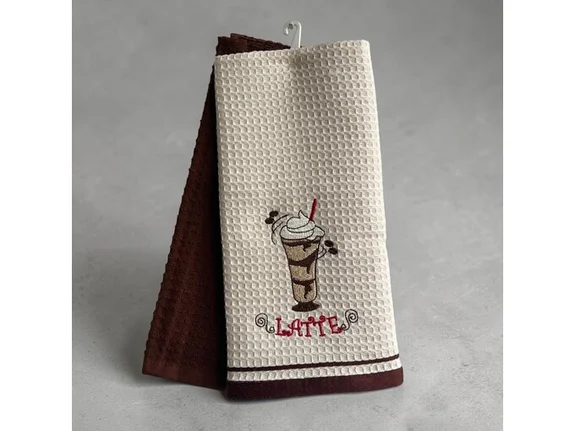 Viktorija Set kuhinjskih krpa 40x60cm Wafle Latte