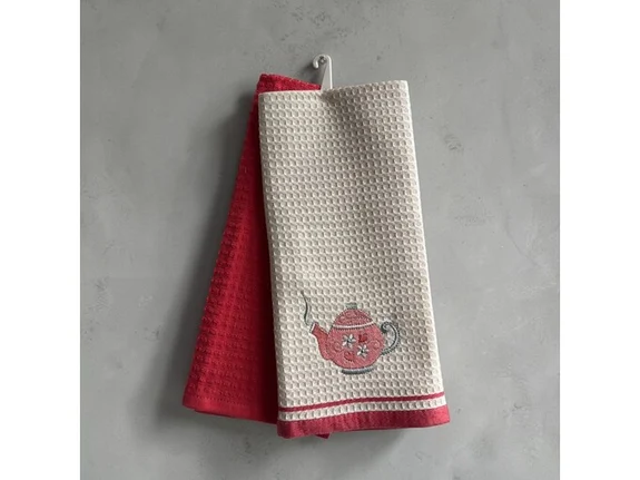 Viktorija Set kuhinjskih krpa 40x60cm Wafle Čajnik
