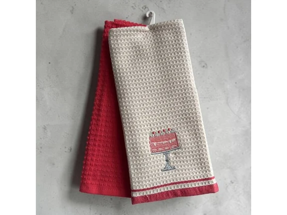 Viktorija Set kuhinjskih krpa 40x60cm Wafle Torta