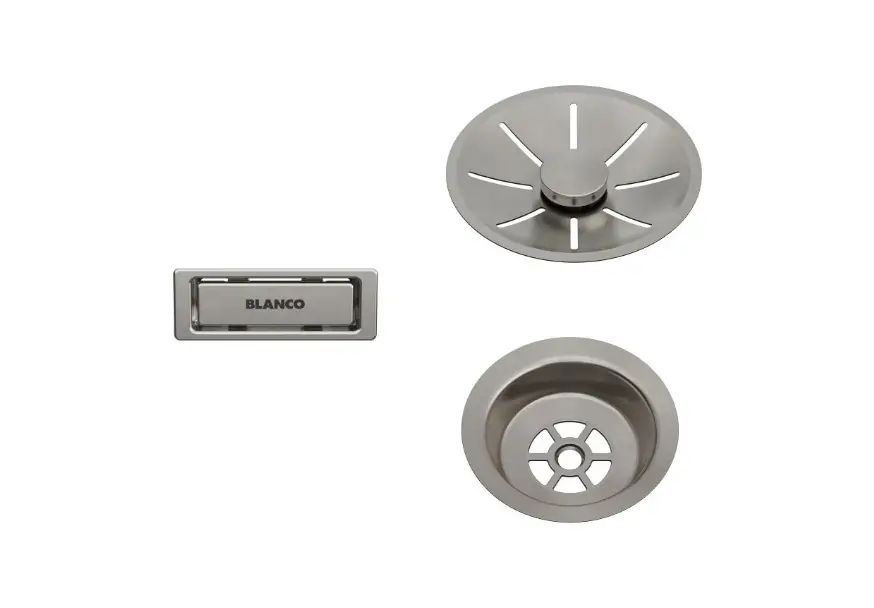 BLANCO INFINO® METALNA REŠETKA ZA SLIVNIK I PRELIVNIK U BOJI SATEN PLATINUM, za jedno korito