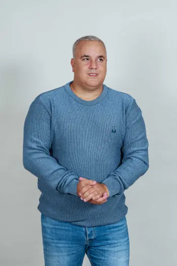 PANDA4U Muški džemper, Plavi