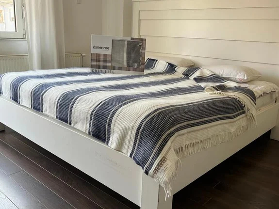 Viktorija Ćebe Cozy 180x220cm Dezen Kutulu Mona Akril/Pamuk