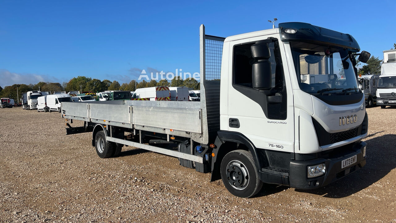 Prodaje se IVECO Eurocargo 75-160 kamion s ravnom platformom na aukciji