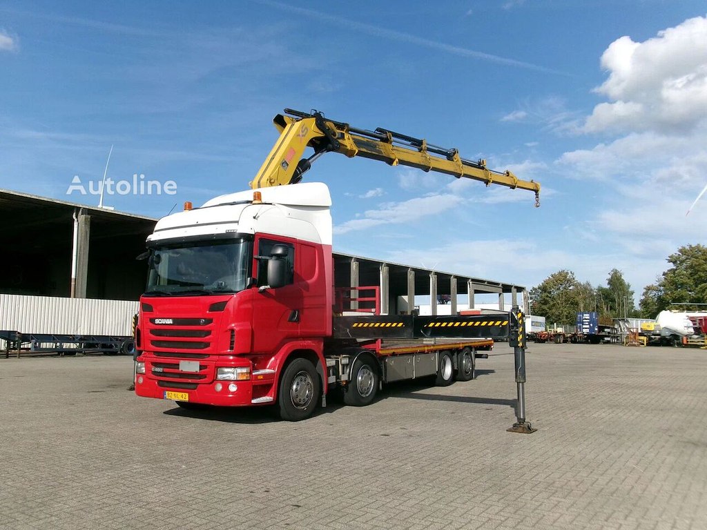 Scania G480 8X2 RETARDER NL TRUCK kamion platforma