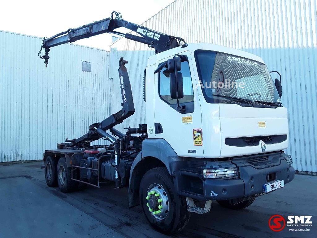 Renault Kerax 420 Hiab 102+remote 6x6 vozilo za prevoz kontejnera