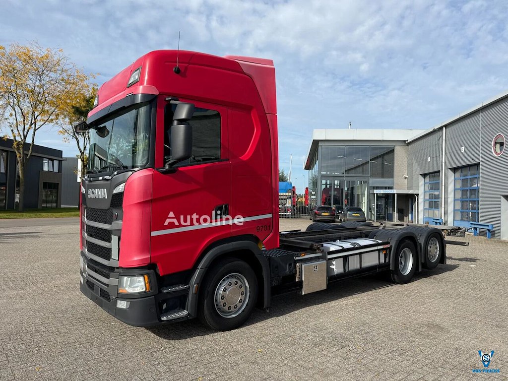 Scania NGS S500 / RETARDER / DOUBLE TANK / BDF SYSTEM / INLINER / SMART vozilo za prevoz kontejnera