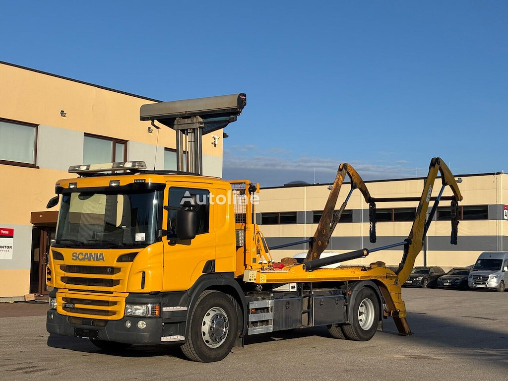 Scania P280 4x2 EURO6 + JOAB SKIP LOADER kamion autopodizač kontejnera