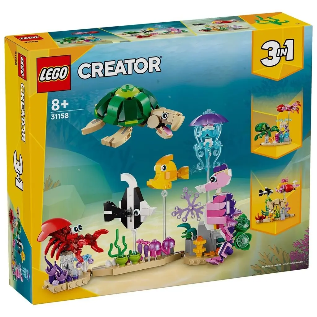 LEGO Creator 3u1 Morske životinje 31158, Uzrast 8+