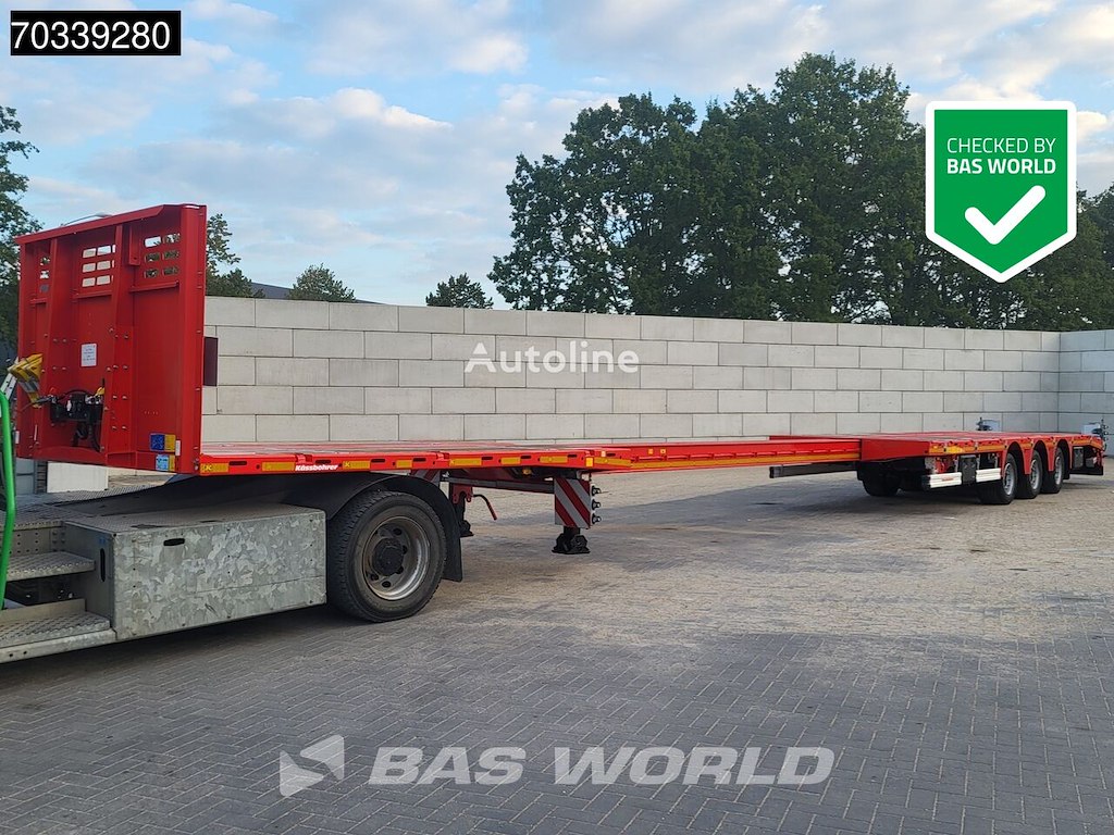 Nova Kässbohrer LB3E 3 axles Extendable Lift + Steering Axle poluprikolica sa niskom platformom