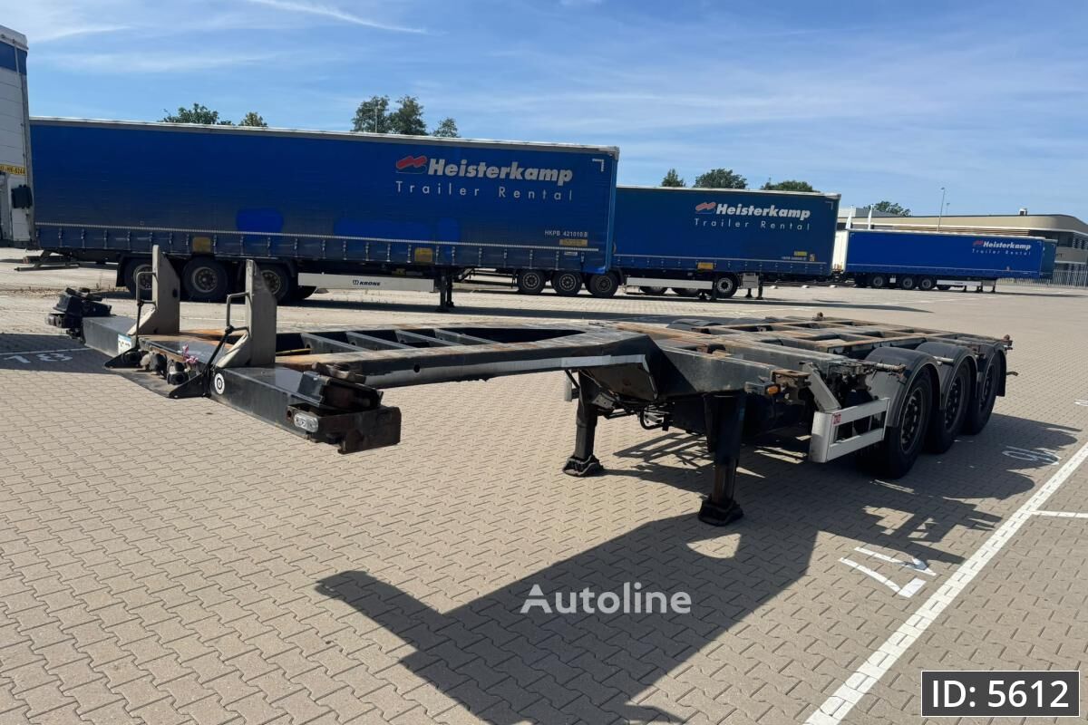 Pacton TXD 339 Multi / 2x Extandable / Lift axle / NL Trailer poluprikolica za prevoz kontejnera