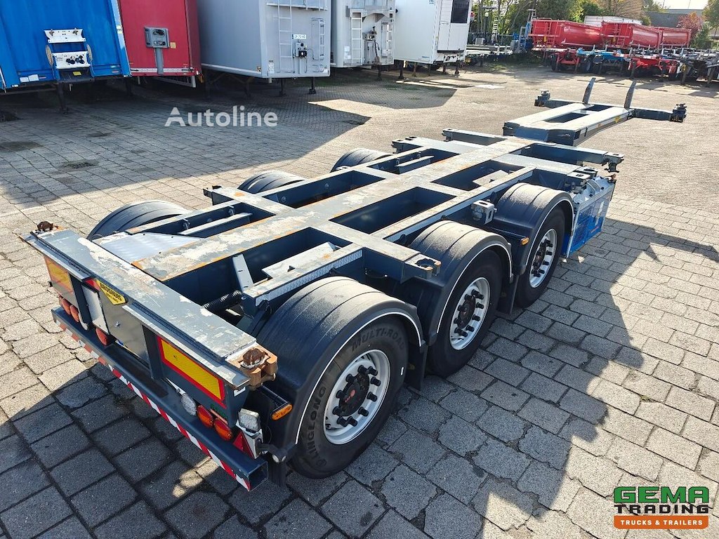 Broshuis MFCC-HD All Connections - GENSET - GenMark only 185 hours - Lift poluprikolica za prevoz kontejnera
