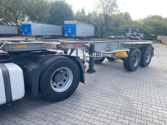 Pacton 238 C-2 2 asser, bladvering, containerchassi 20 ft ,more pieces poluprikolica za prevoz kontejnera