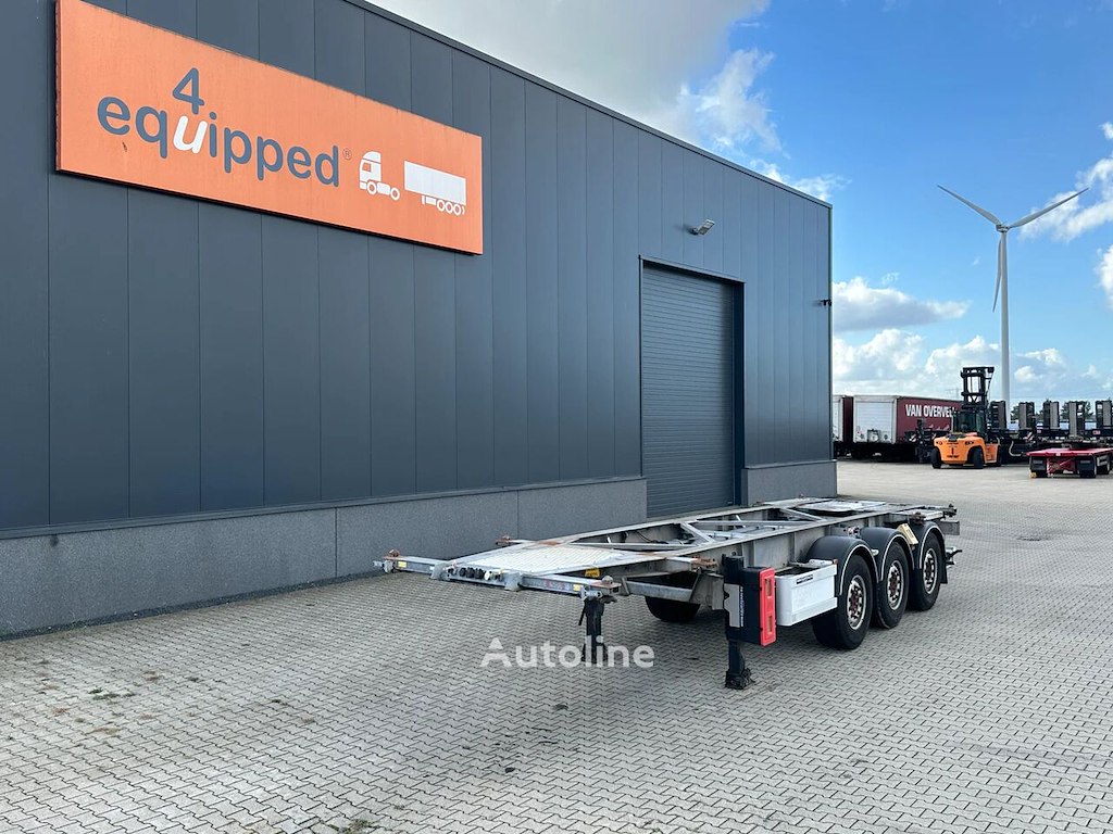 Van Hool 20FT/30FT ADR chassis / galvanized / discbrakes / ADR / 2x lifta poluprikolica za prevoz kontejnera