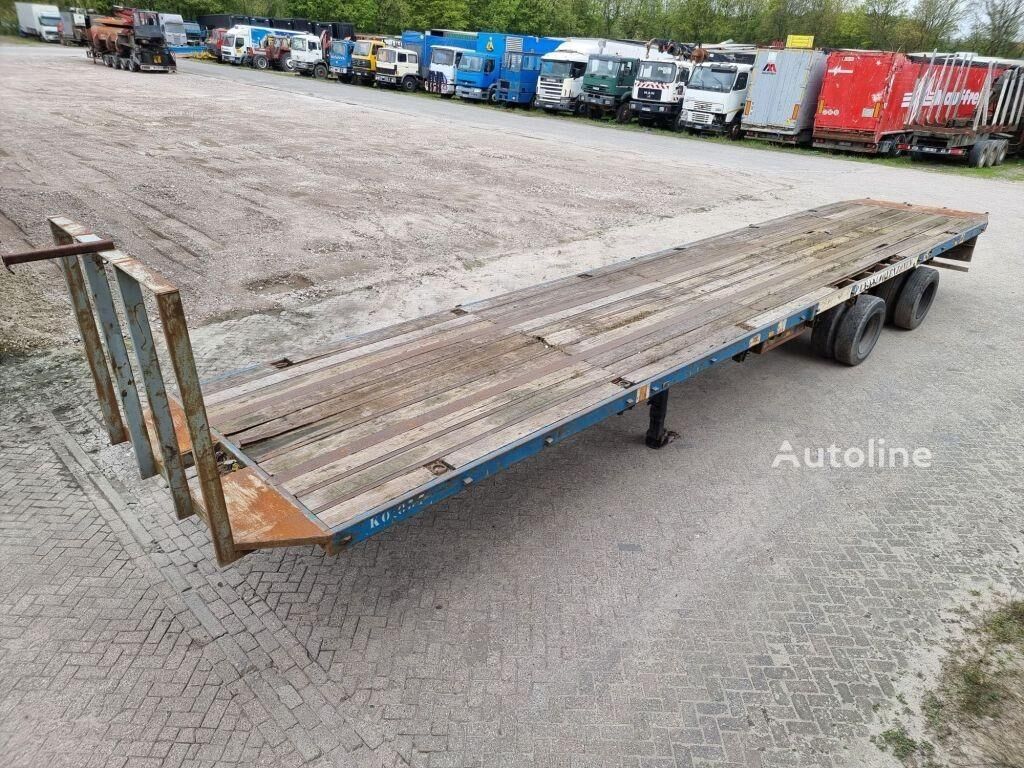 Fruehauf Steel Fruehauf 2-axle flatbed trailer - Dual tires - ROR axles - poluprikolica platforma