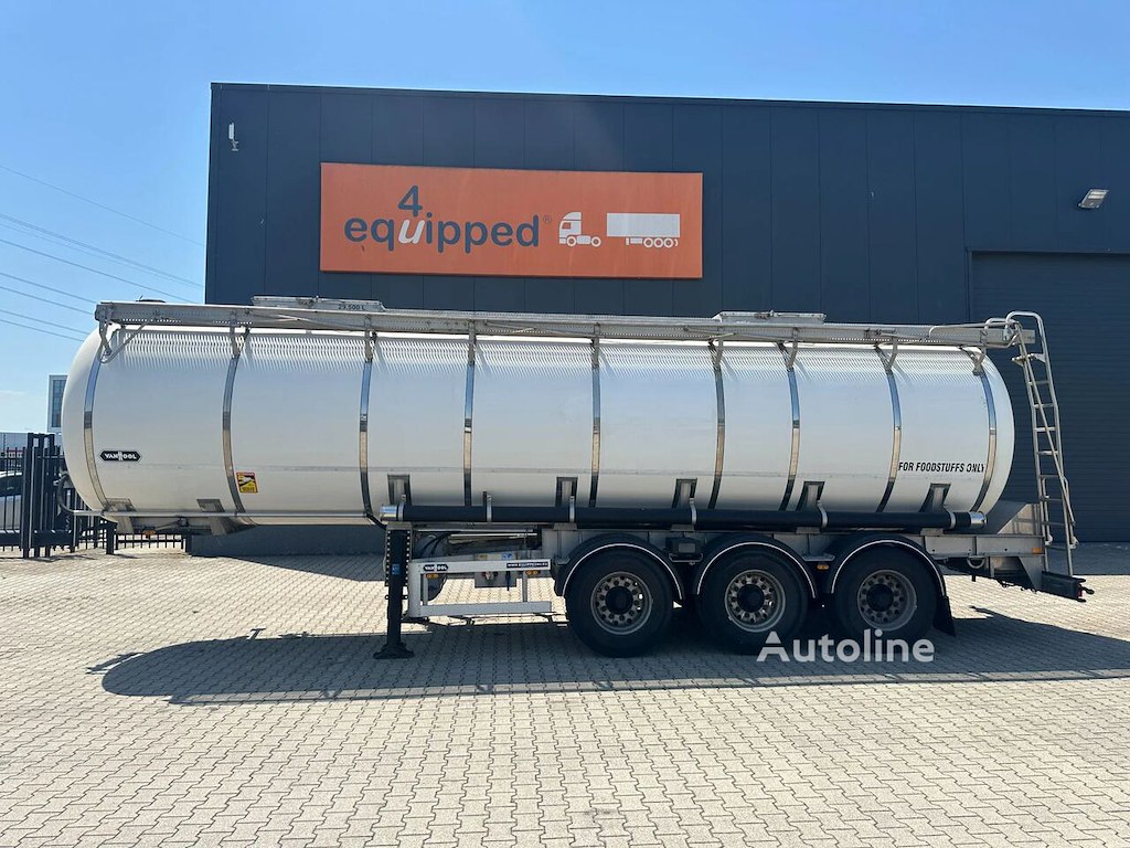 Van Hool FOOD - LEBENSMITTEL / RVS chassis / empty weight: 5.860kg / 29.5 cisterna za prevoz hrane