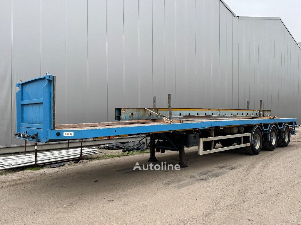 EKW RO-48T3AHG 3 AXLE STEERING BPW - EXTENDABLE poluprikolica sa ravnom platformom