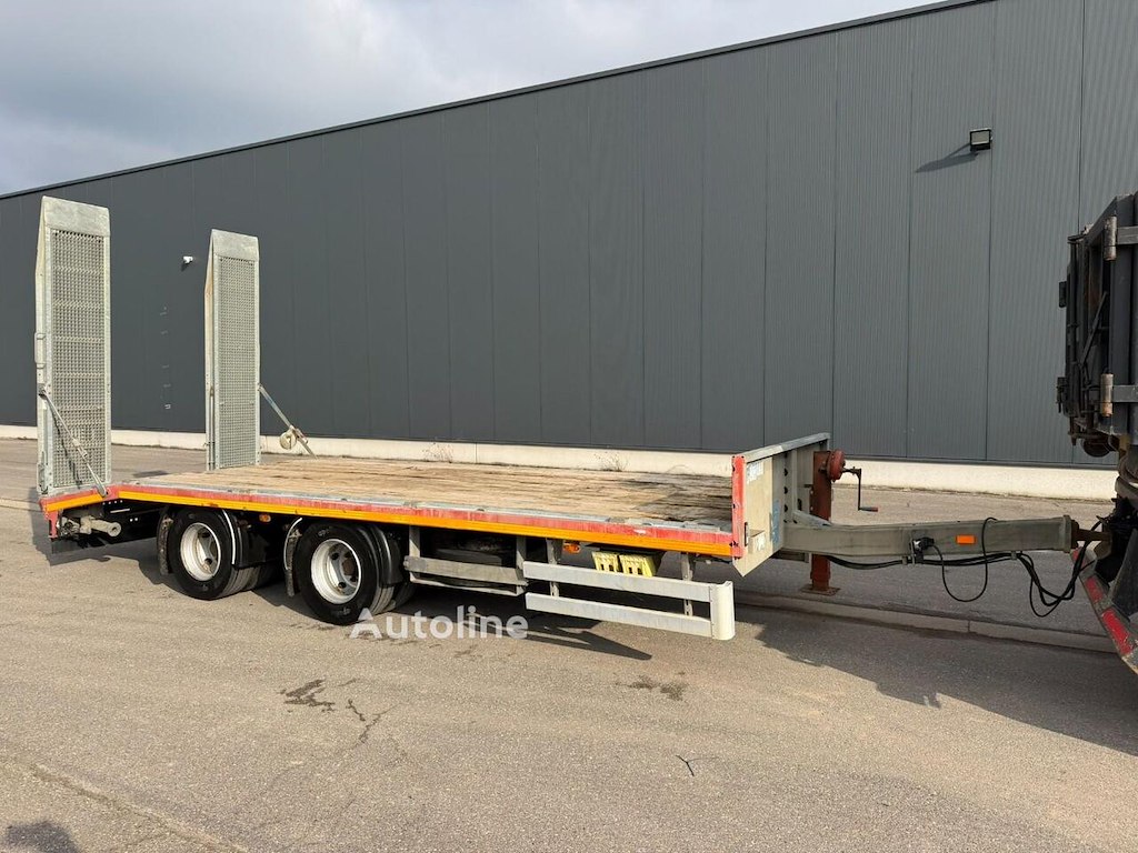 Müller-Mitteltal TA 18 NG - 2 AS DIEPLADER AANHANGER + TWISTLOCKS + RAMPEN - GEGA prikolica sa niskom platformom