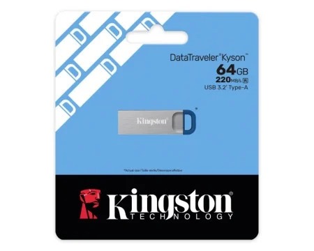 Kingston 64GB DataTraveler Kyson G2 USB 3.2 flash DTKNG2/64GB sivi