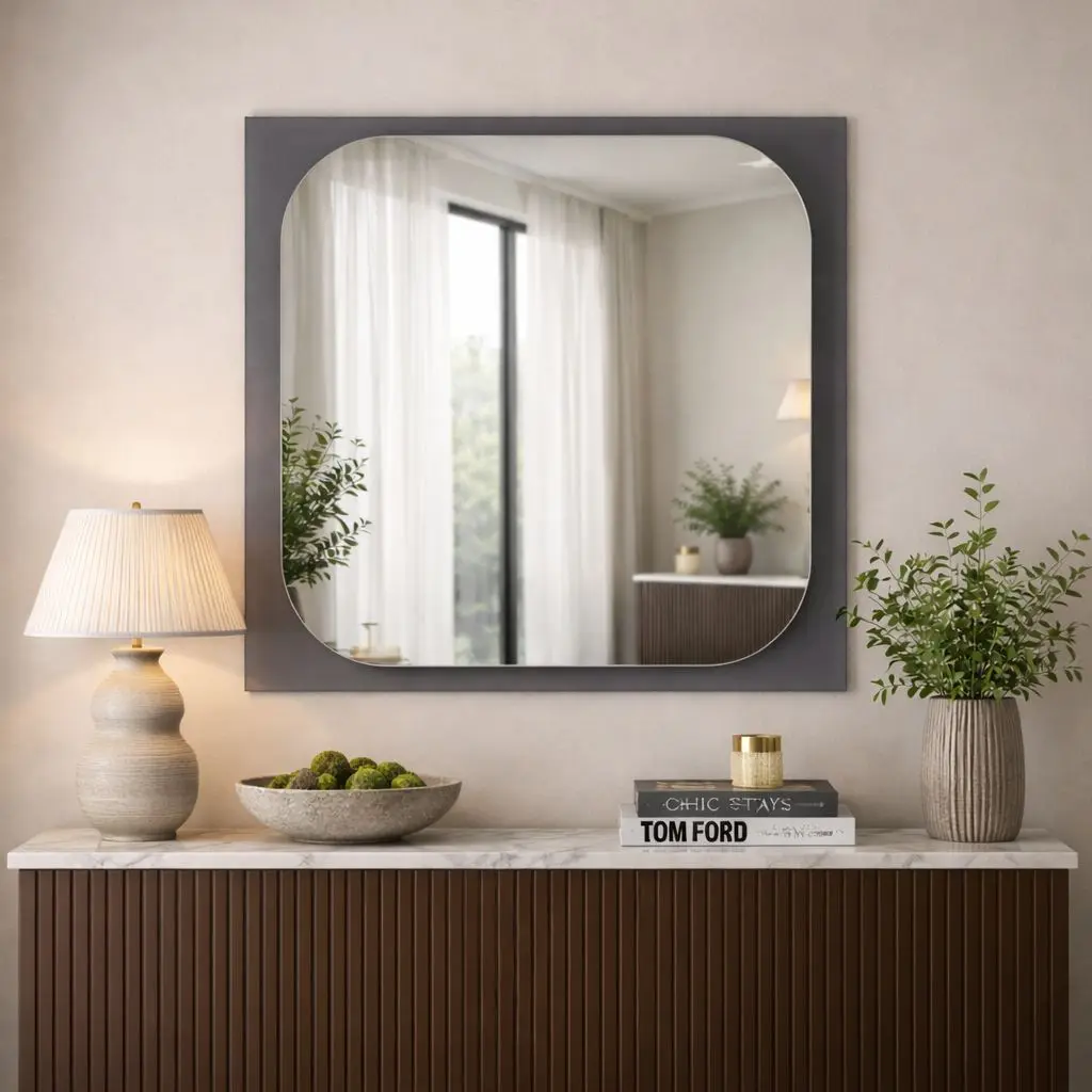 Hanah Home Ogledalo, Sivo