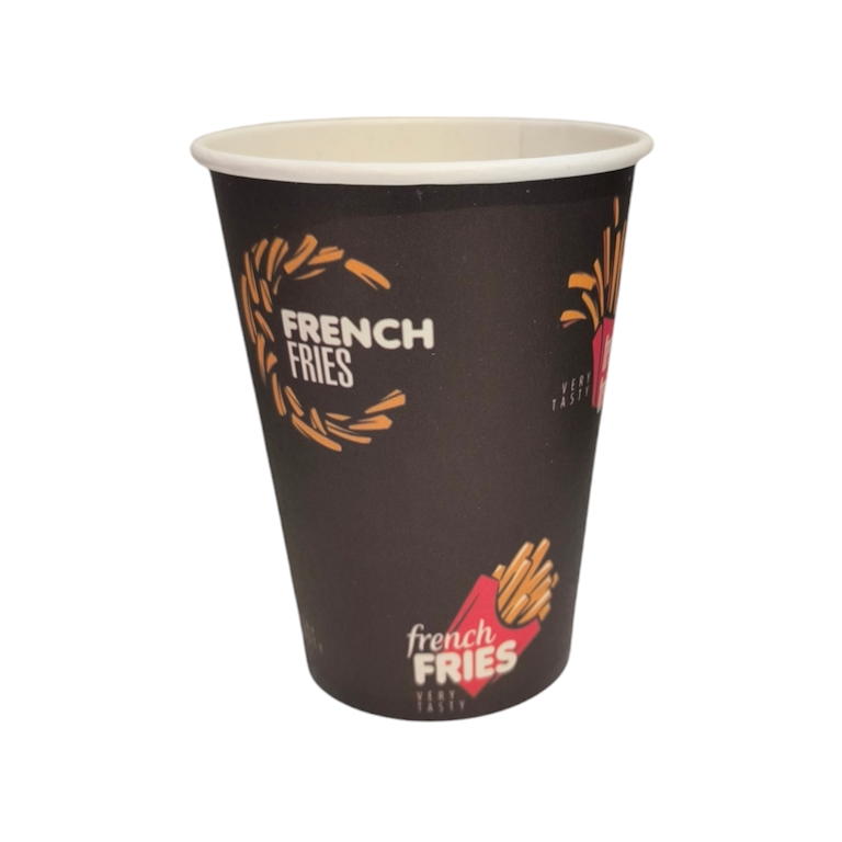 Papirna čaša pomfrit Fresh fries black
