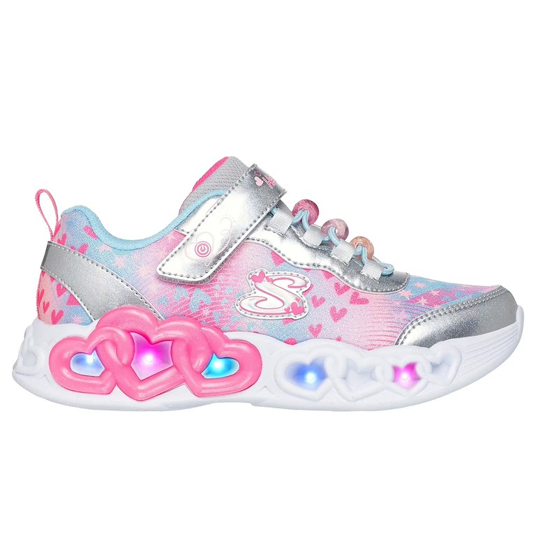 Skechers Patike za devojčice Infinite Heart Lights, Šarene