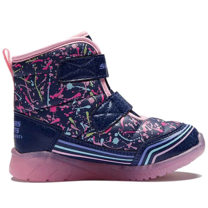 Skechers Čizme za devojčiceIllumi-Brights Power Paint, Teget-roze