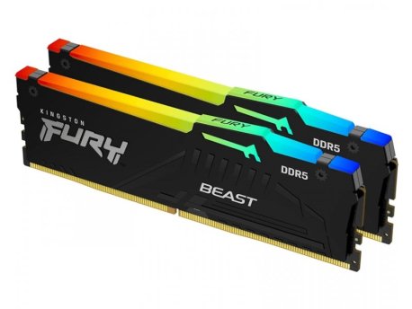 KINGSTON DIMM DDR5 32GB 2x16GB kit 5600MHz Fury Beast RGB KF556C40BBAK2-32