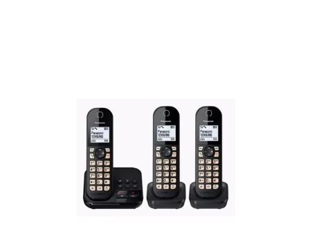 PANASONIC Bežični telefon KX-TGC463GB sa tri slušalice i sekretaricom
