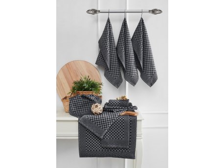 HERMIA Set kuhinjskih krpa Lola Anthracite