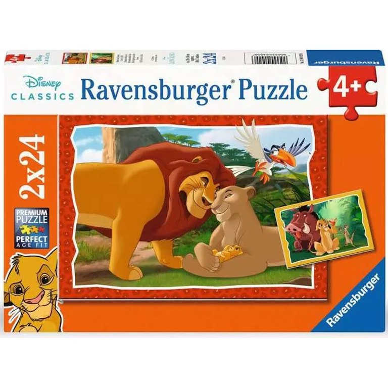 Ravensburger puzzle (slagalice) – 2x24pcs Mufasa – Kralj lavova RA12001029