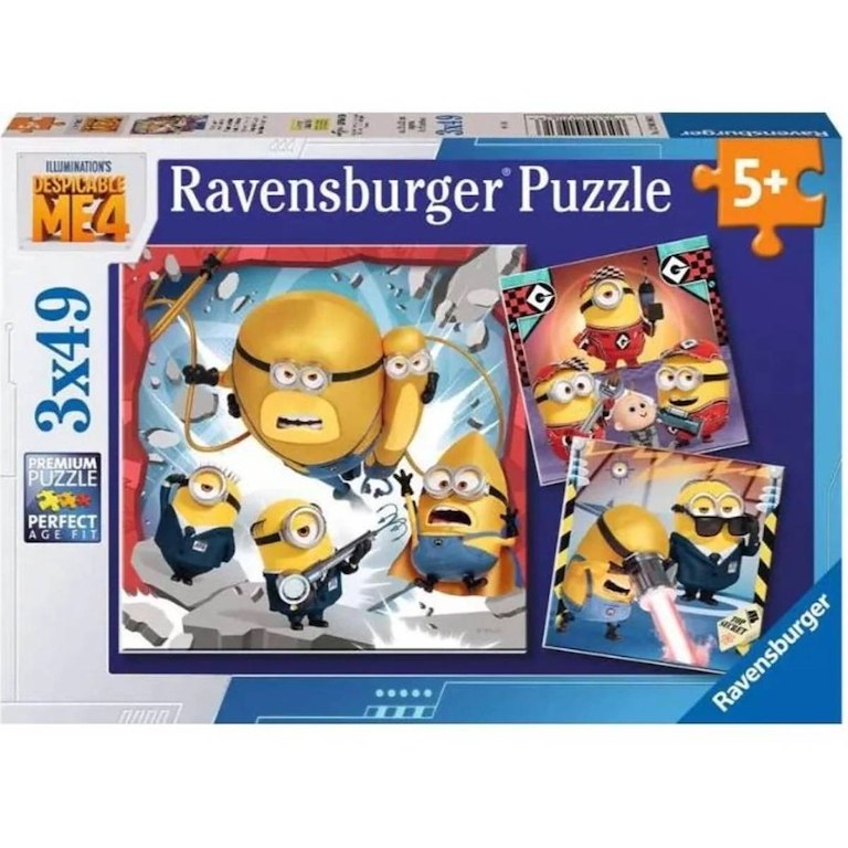 Ravensburger puzzle (slagalice) – 3x49pcs Grozni ja 4 RA12001061
