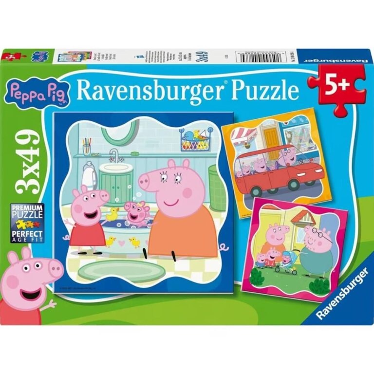 Ravensburger puzzle (slagalice) – 3x49pcs Peppa Pig RA12004288