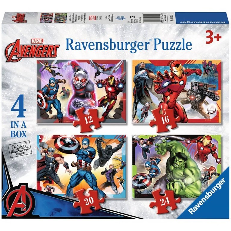 Ravensburger puzzle (slagalice) – 4u1 Marvel Osvetnici RA06942