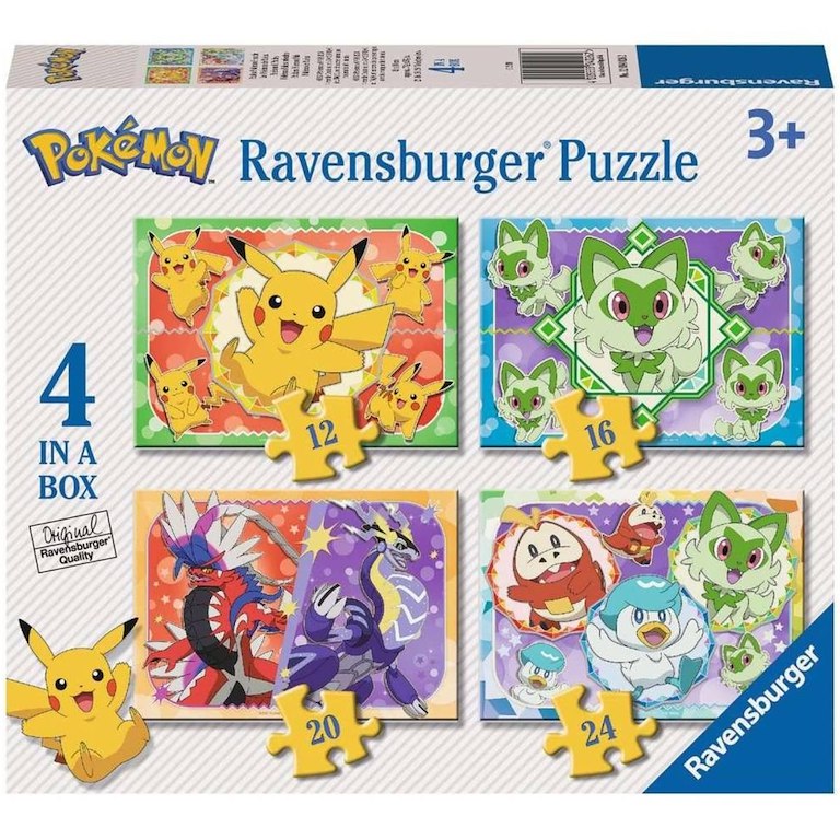 Ravensburger puzzle (slagalice) – 4u1 Pokemon RA12004026