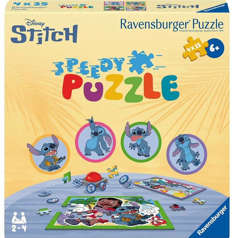Ravensburger puzzle (slagalice) – 4x35pcs Brza slagalica Stič RA12004178
