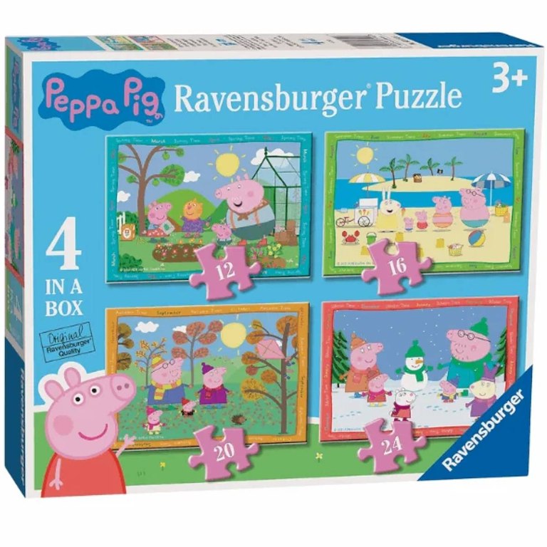 Ravensburger puzzle (slagalice) – 4 u1 Peppa Pig – Četiri godišnja doba RA03114