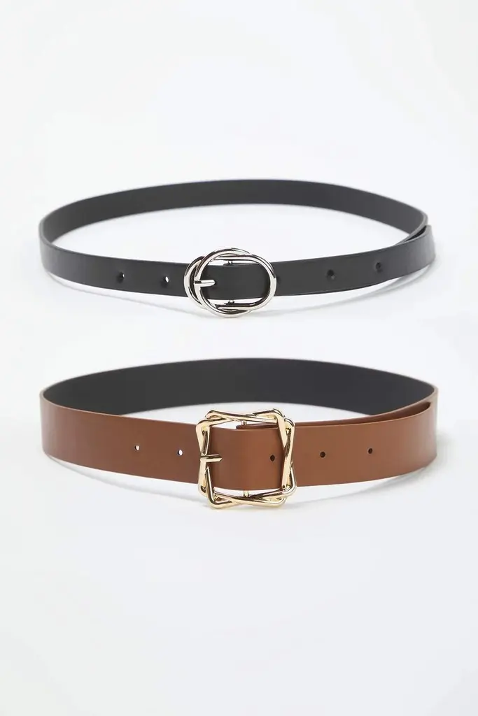 Trendyol ženski pojas model Twoaw26Ke00007, Crna-Taba
