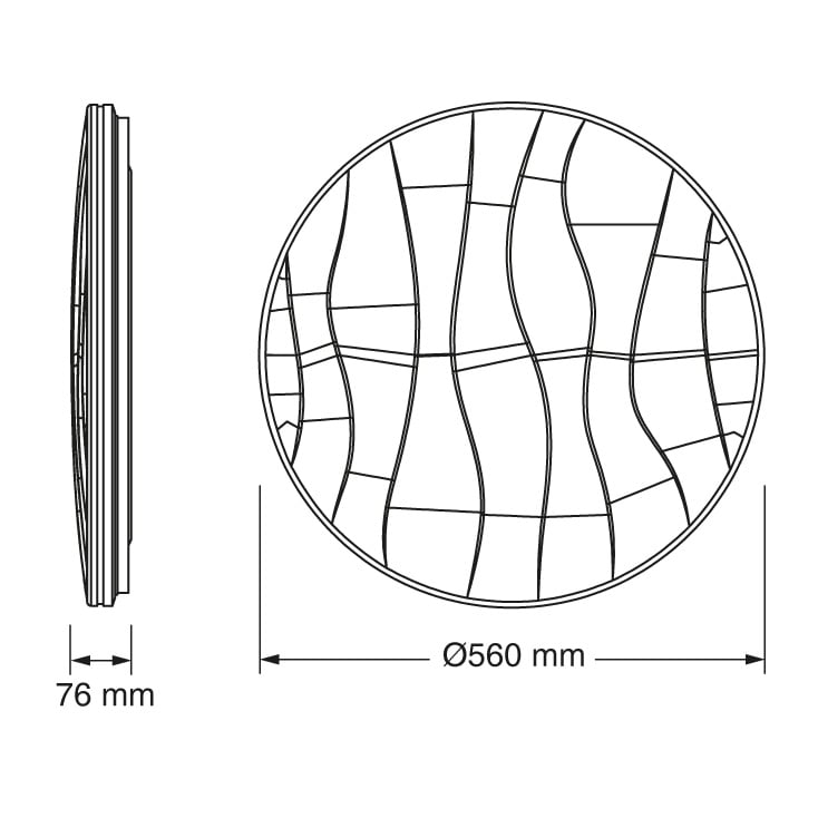 OSRAM LED plafonjera 56cm 72W 4000K IP20 bela