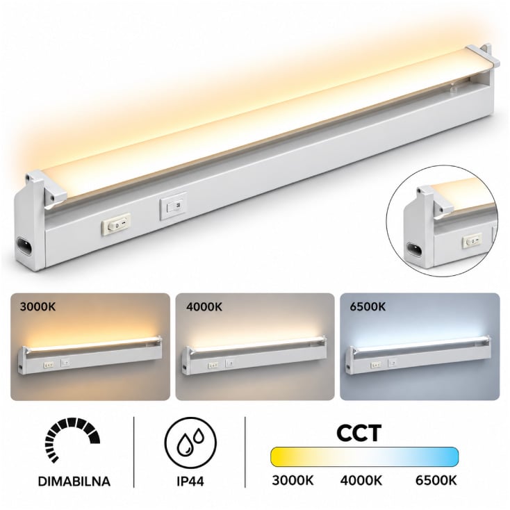 Zidna LED lampa 4W CCT bela