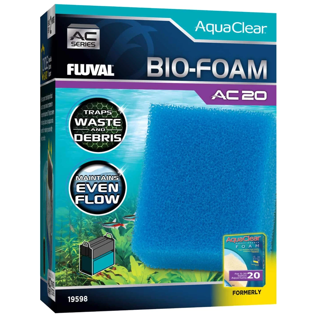 Fluval bio foam - zamenski sunđer za hang on filter
Fluval Bio-Foam – zamenski sunđer za AquaClear Hang On filter