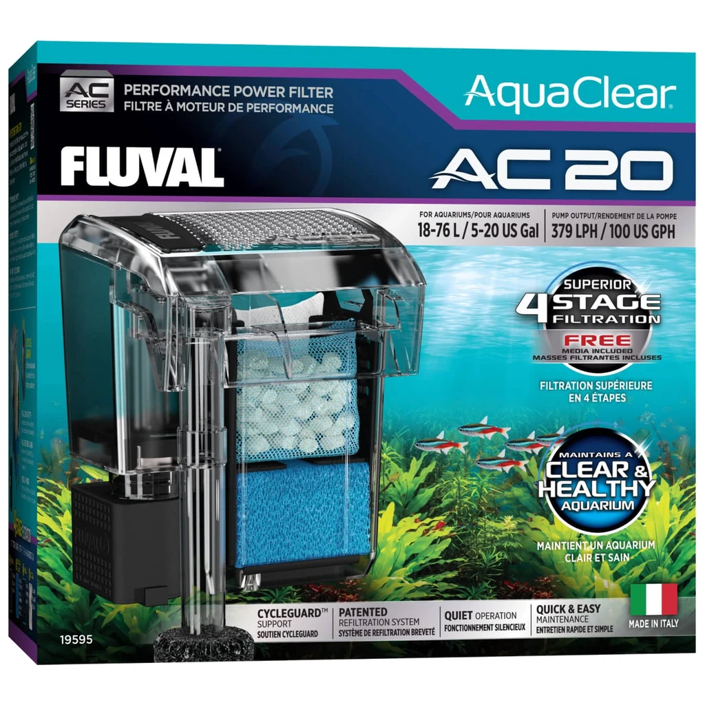 Fluval Hang On filter - spoljni filter za akvarijum
Četvorostepena filtracija
CycleGuard – zaštita biološke ravnoteže
Patentirani Refiltration System
Podesiv protok
Tiši rad nove generacije
J...