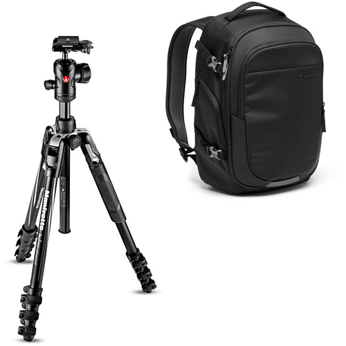 Manfrotto Tripod SET MKBFRLA4BK-BDL Befree adv alu with adv Backpack