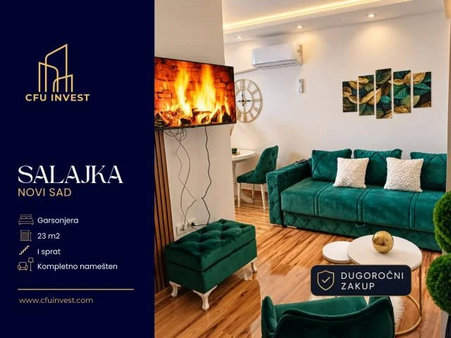 9100042 - Salajka - garsonjera 23m2 - kompletno nameštena