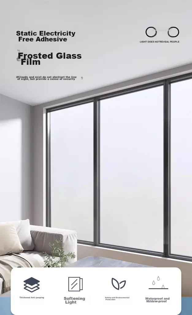 Modouyu Zaštitna folija za prozor sa UV zaštitom, 120x500cm