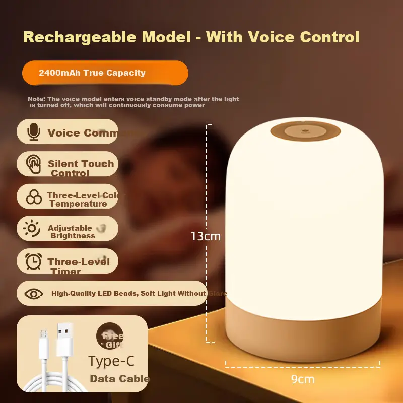 Datouren Noćna lampa, 2400mAh, Bela