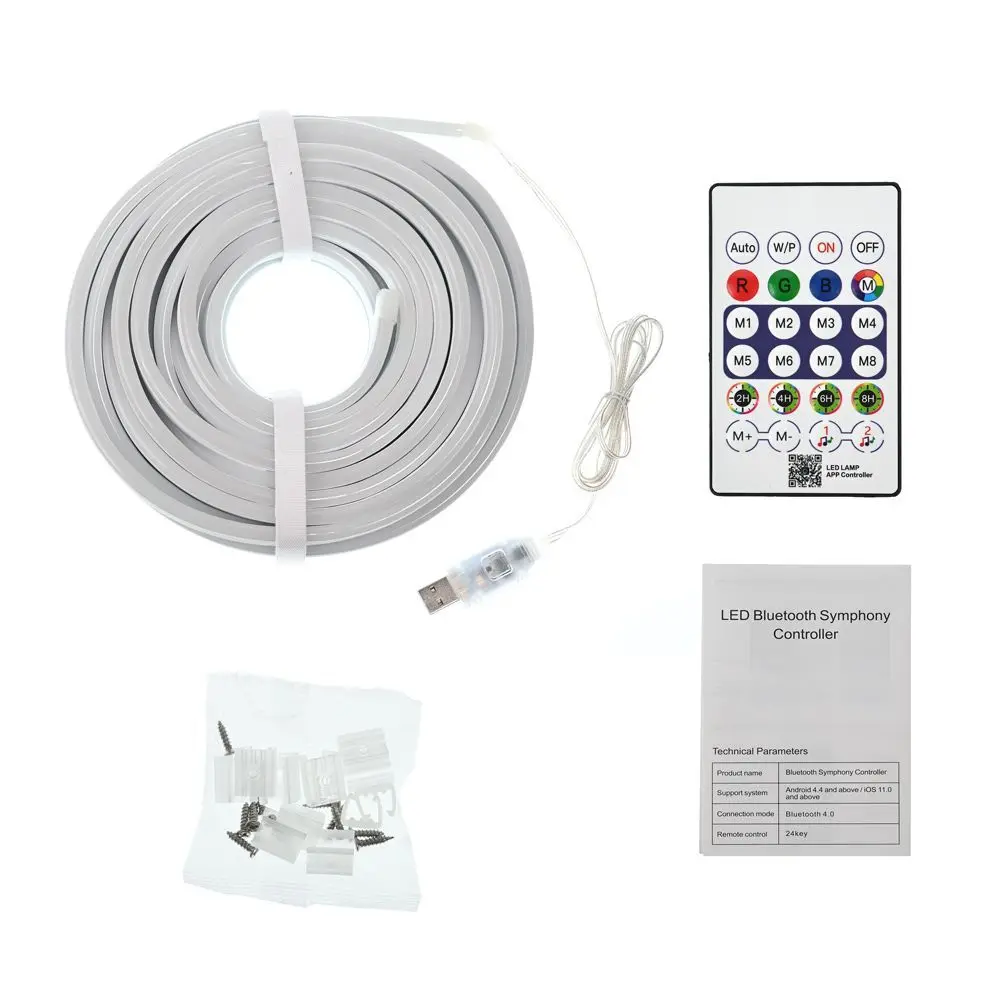 Neon traka, LED svetlo, RGB, 10m