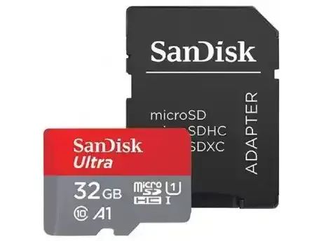 SANDISK Ultra microSDHC 32GB + SD Adapter 120MB/s A1 Class 10 UHS-I
