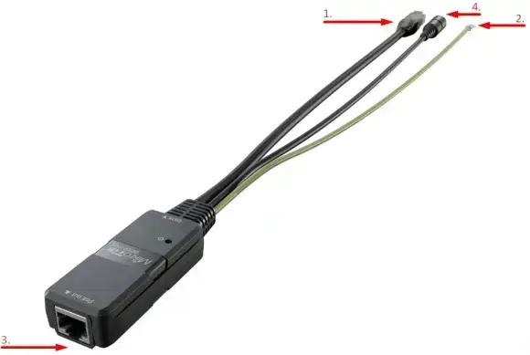 MikroTik GESP+POE IN Gigabit PoE injector,crna