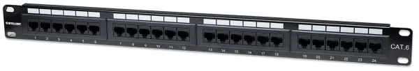 Patch panel Manhattan 520959 19"/1U Cat6/24 port