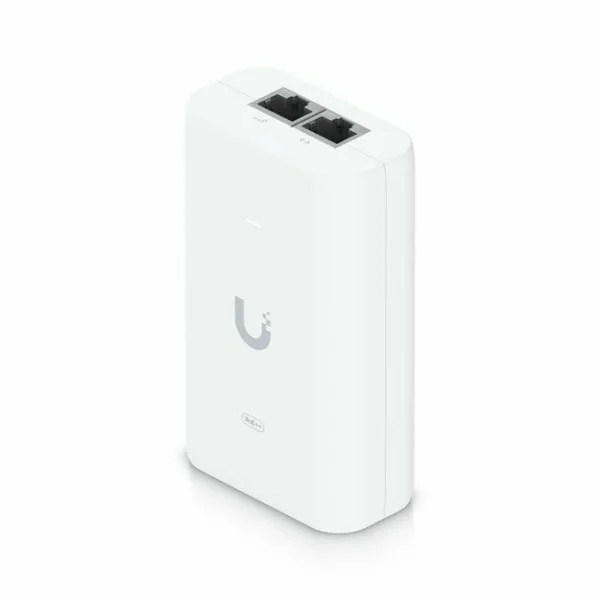UBIQUITI PoE++ Adapter; Delivers up to 60W of PoE++; Surge, peak pulse, and overcurrent protection; Contains RJ45 data input, AC cable with earth ground, and PoE++ output; LED indicator for status...